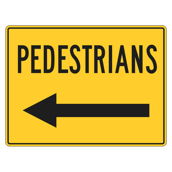 Box Edge Sign - Pedestrians Watch Your Step – Safetysigns.com.au
