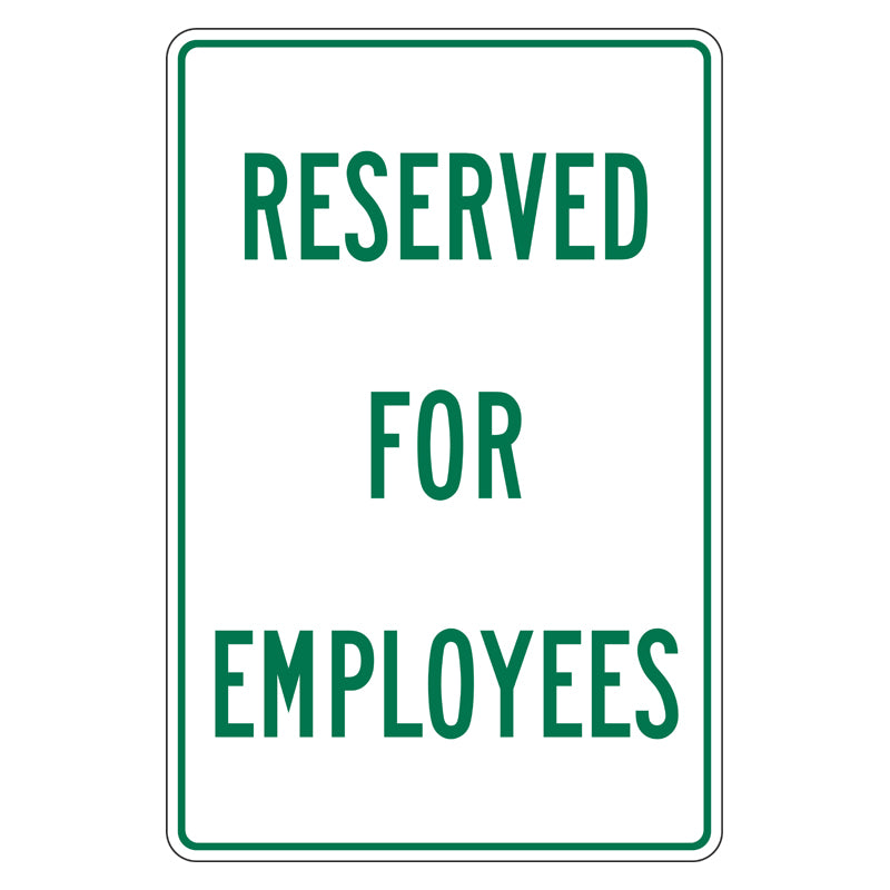 Car Park Sign - Reserved For Employees — Safetysigns.com.au