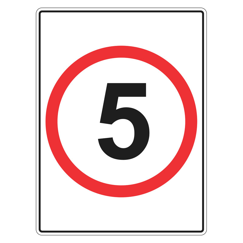 Speed Limit Sign - 5km – Safetysigns.com.au