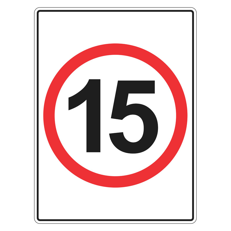 Speed Limit Sign - 15km — Safetysigns.com.au