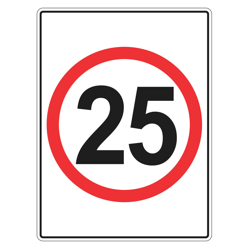 Speed Limit Sign - 25km — Safetysigns.com.au