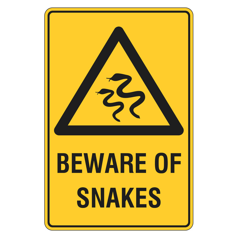 Beware of Snakes Sign in Australia — Safetysigns.com.au