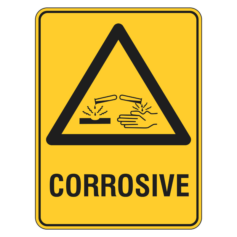 Warning Sign - Corrosive — Safetysigns.com.au