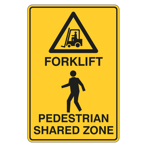 Box Edge Sign - Pedestrians Watch Your Step – Safetysigns.com.au