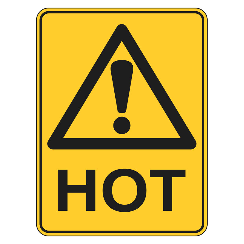 Hot Warning Sign