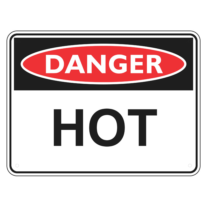 Danger Sign - Hot – Safetysigns.com.au
