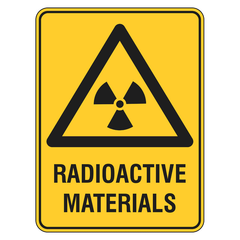 Warning Sign - Radioactive Materials – AS 1319 Compliant — Safetysigns ...
