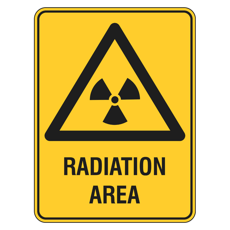 Warning Sign - Radiation Area – AS 1319 Compliant — Safetysigns.com.au