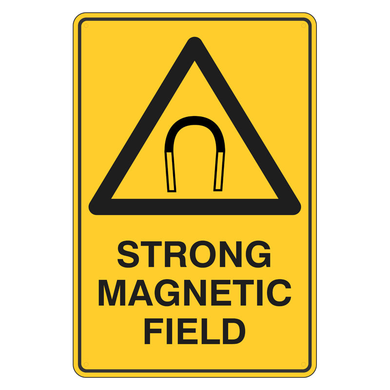 Warning Sign - Strong Magnetic Field – Safetysigns.com.au