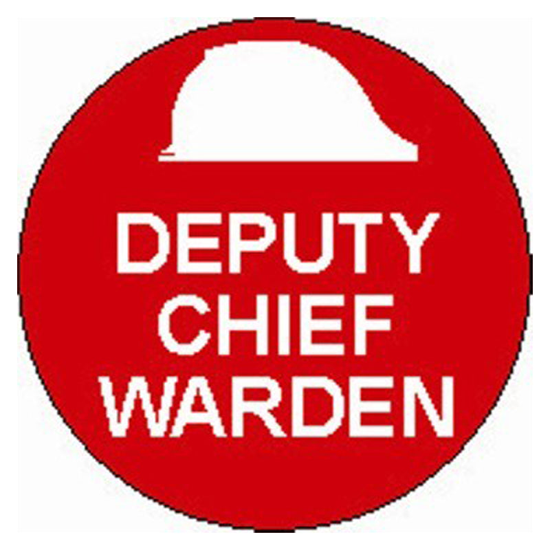 Hard Hat Label - Deputy Chief Warden – Safetysigns.com.au