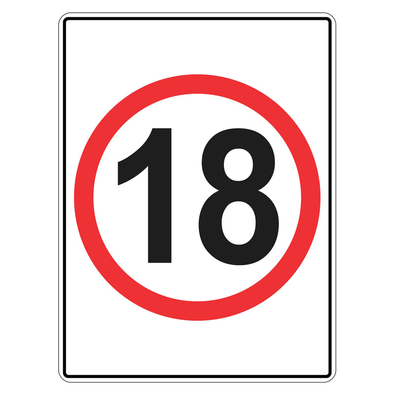 18 Birthday Sign — Safetysigns.com.au