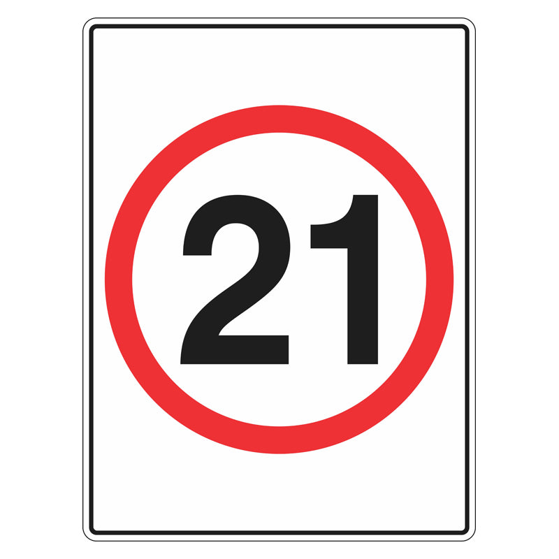 21 Birthday Sign — Safetysigns.com.au