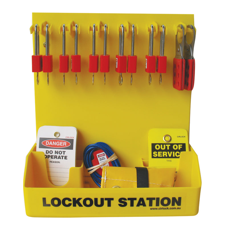 Lockout Station - 10 Padlocks – Safetysigns.com.au