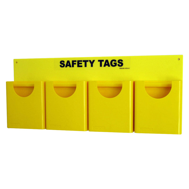 Heavy Duty Safety Tag Holder - 4 Tags — Safetysigns.com.au