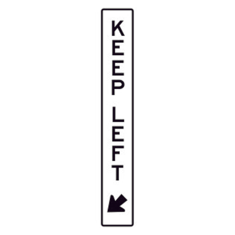 Flexy Post Sign - Keep Left — Safetysigns.com.au