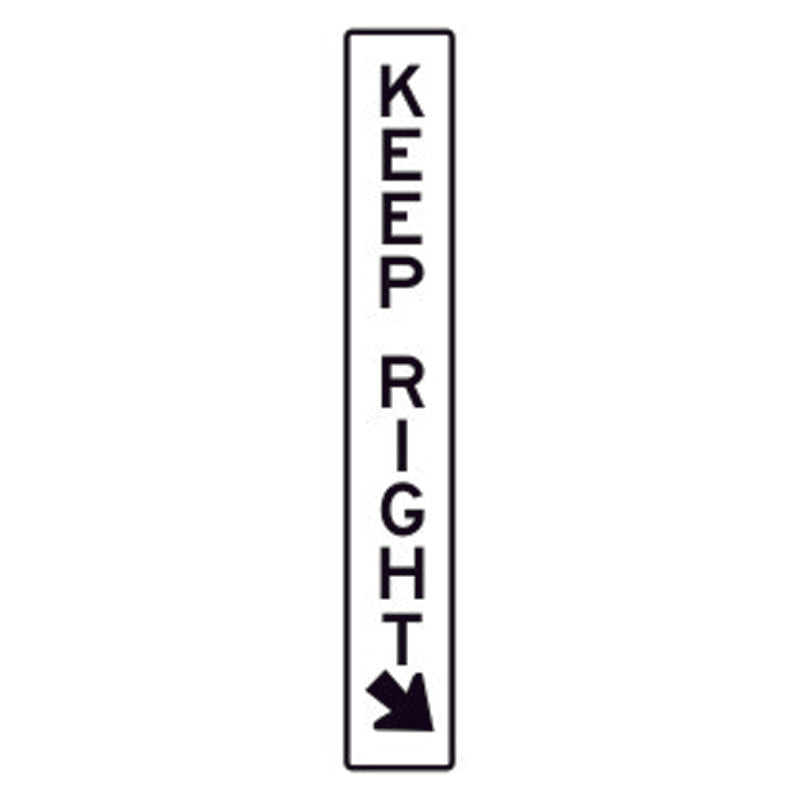 Flexy Post Sign - Keep Right — Safetysigns.com.au