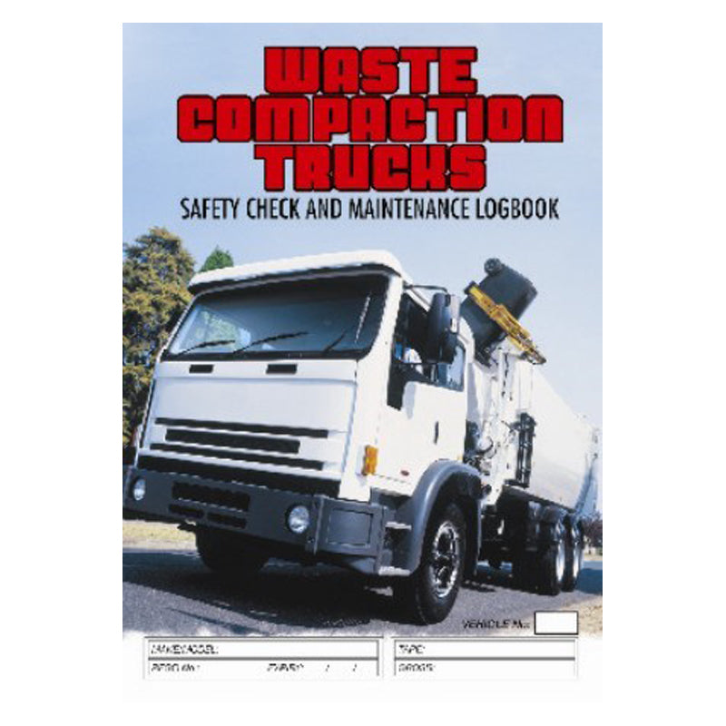 Waste Compaction Trucks Safety Check & Maintenance Log Book A4 Size ...