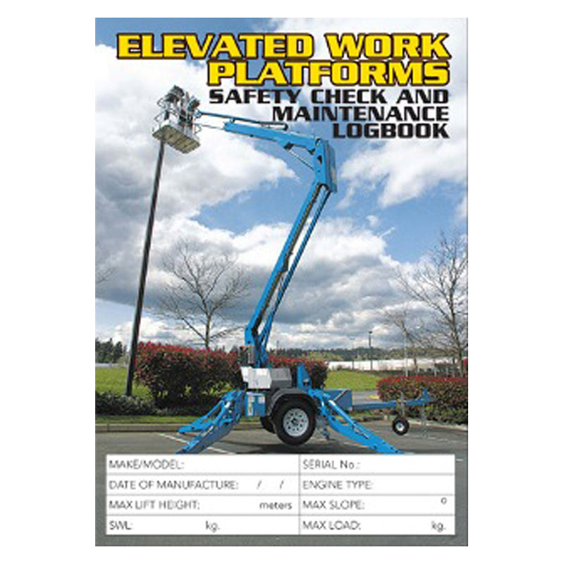 Elevated Work Platforms Safety Check & Maintenance Log Book ...
