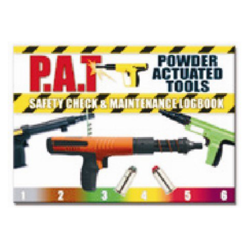 Power Actuated Tools Safety Check & Maintenance Log Book — Safetysigns ...