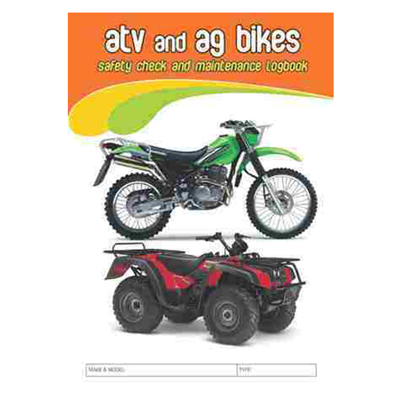 ATV & AG Bikes Safety Check & Maintenance Log Book — Safetysigns.com.au
