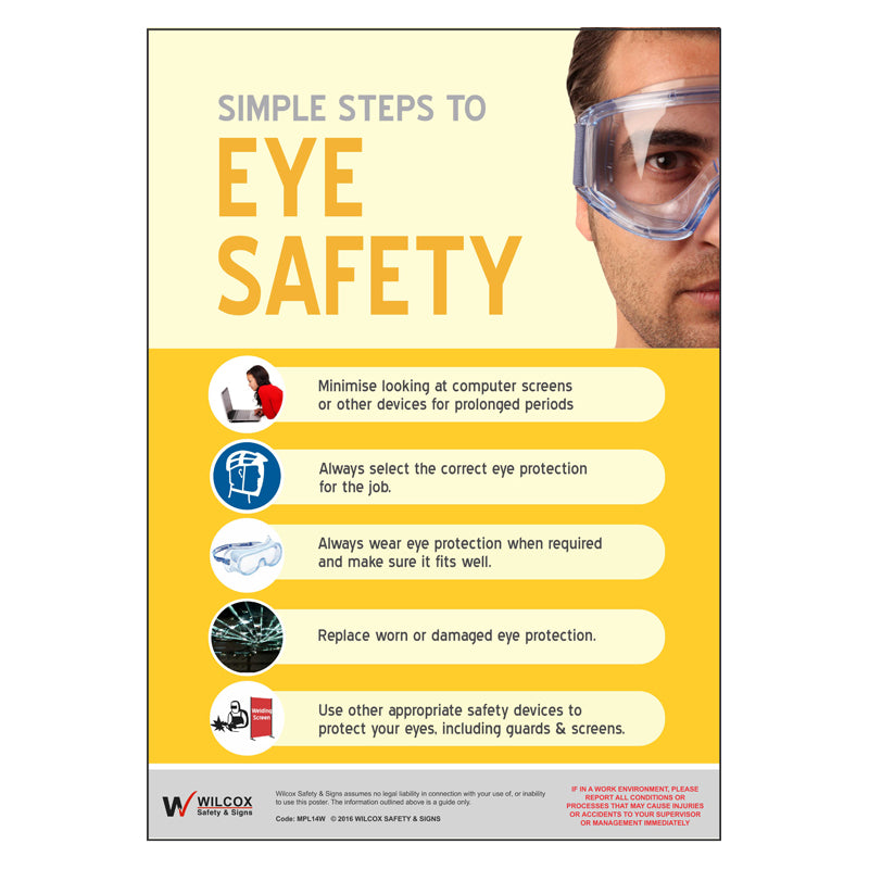 Eye Safety Poster — Safetysigns.com.au