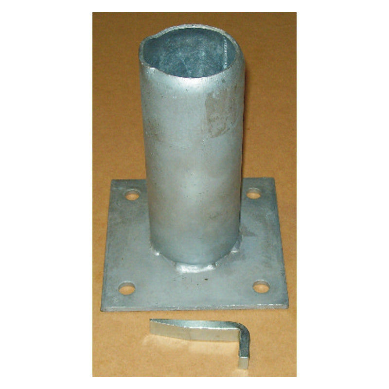 Flanged Post Holder With Wedge — Safetysigns.com.au