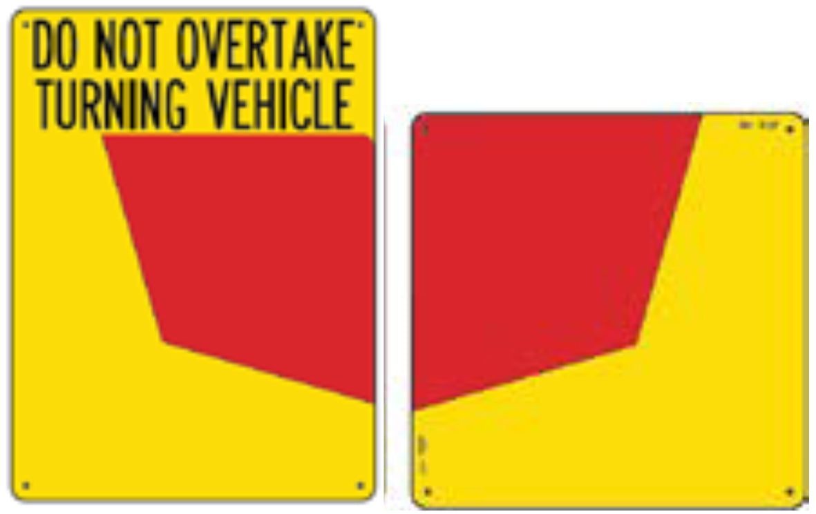 Rear Marking Plates - Trucks (Pair) — Safetysigns.com.au