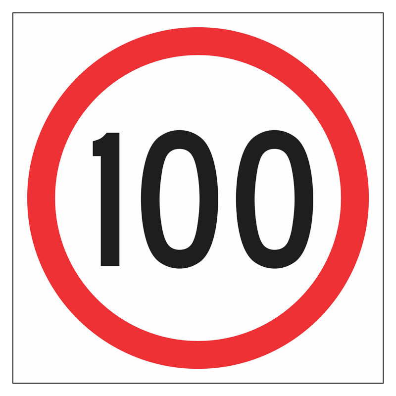 Multi Message Frame Sign - 100 KM — Safetysigns.com.au