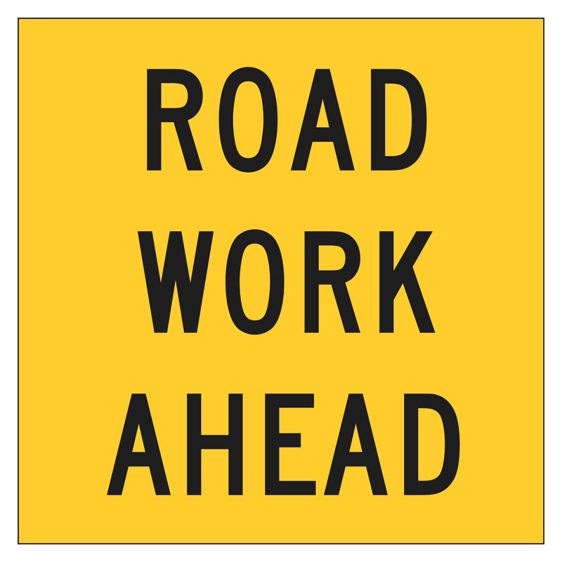 Multi Message Frame Sign - Road Work Ahead – Safetysigns.com.au