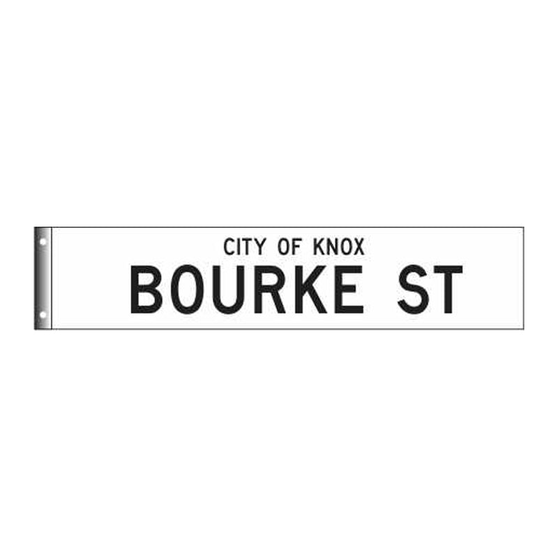 Traffic Sign - Street Blade 150x1000mm Class 2 Reflective Aluminium ...