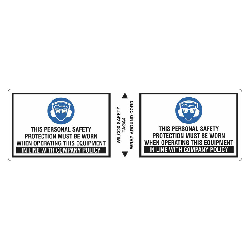 Appliance Tags - Personal Safety Protection Must Be Worn – Safetysigns ...